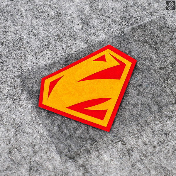 圖圖車貼-超人Superman C款-反光贴 贴花 贴纸
