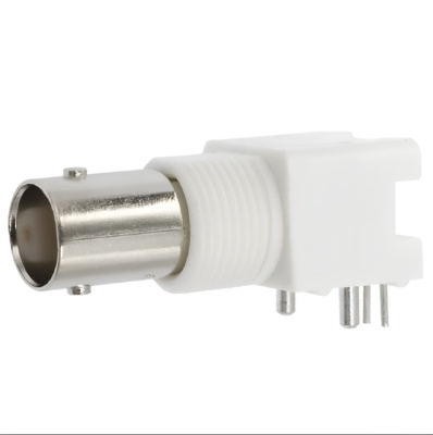 TE泰科BNC射频/同轴连接器 5227161-7 面板安装直角插座焊接50ohm