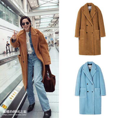 半价金娜英同款bell泰迪毛呢外套