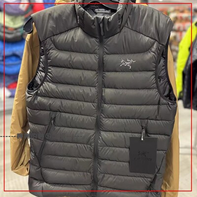 韩国代购Arcteryx始祖鸟Cerium Vest男款立领拉链羽绒马甲X7455