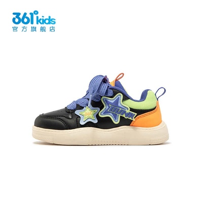 361°男童滑板鞋轻便新品2024冬粘扣中小童休闲鞋面包鞋K72444702