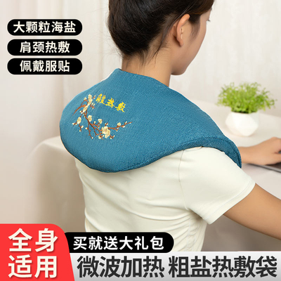 海盐热敷包布袋电加热艾草肩颈艾灸粗盐理疗腰腹全身通用盐包家用