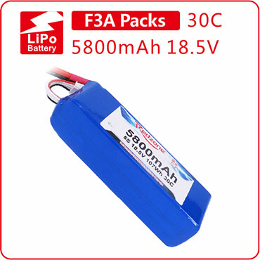 富力电池 Redzone lipo 30C 5800mAh 18.5V F3A电池组5S锂电池