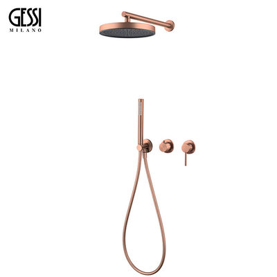 意大利捷仕全铜暗装极简淋浴花洒