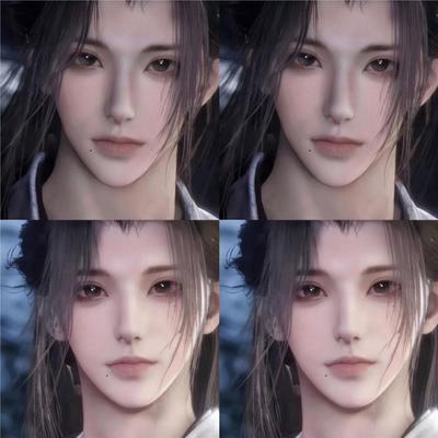 好美一张脸 贵气真人感 燕云十六声捏脸男 端游手游通用
