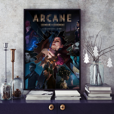 金克丝Jinx爆爆英雄联盟双城之战2Arcane Season 2电影海报游戏