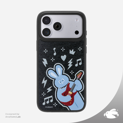 Jascent原创设计朋克兔子吉他摇滚可爱卡通磁吸Magsafe手机壳适用于苹果iPhone17ProMax17Pro创意卡通保护套