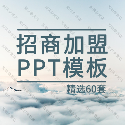 招商经营方案项目加盟引资合作商务融资创业计划通用PPT模板素材