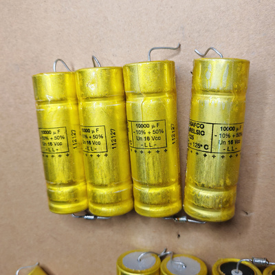 法国原产SIC-SAFCO PRORELSIC 125系列 16v 10000uf 金装轴向电容