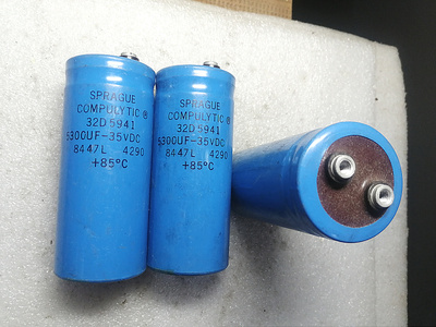 美国老思碧 SPRAGUE 32D系列 35V 5300UF 螺丝脚发烧滤波电容