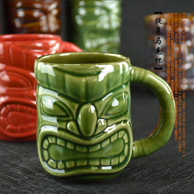 陶瓷进口tikimug莫吉托鸡尾酒杯