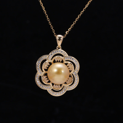 s925纯银精工典雅内敛气质吊坠