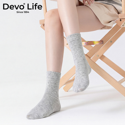 DevoLife中筒棉袜舒适透气