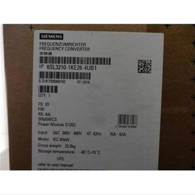 议价6SL3210-1KE28-4UB1G120C变频器45kW380V 6SL32101KE284UB1