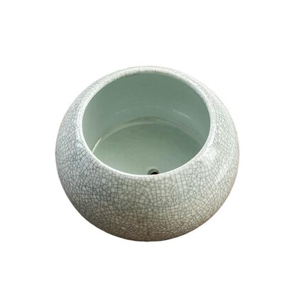 速发文竹盆栽造景盆六月雪花仙小瓷陶号圆形室内绿植盆人掌多肉植