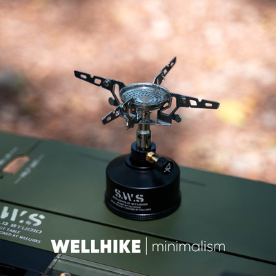 WELLHIKE燃气登山便携炊具sws户外炉头一体式露营炉具轻量化徒步