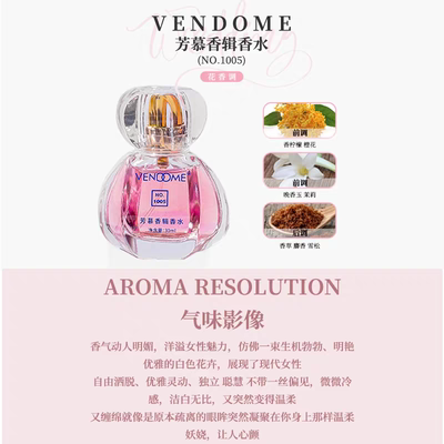 VENDOME芳慕香辑香水 1004白毒 1005多肉葡萄 1006小猪包 30ML