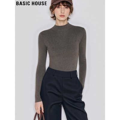 百家好加厚半高领针织打底衫内搭