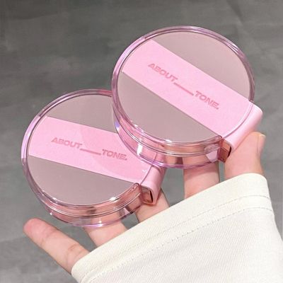 韩国About Tone丝带粉饼日本限定柔焦定妆自然蜜粉03提亮控油持久