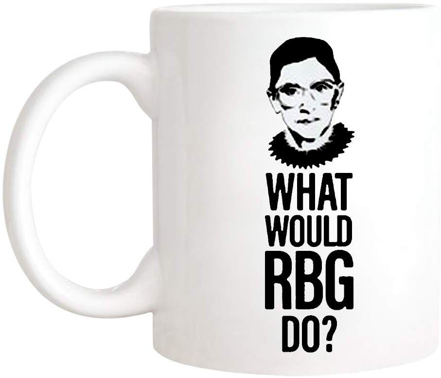 新款英文纪录片鲁斯巴德金斯伯格陶瓷咖啡马克杯子RBG COFFEE MUG_虎窝淘