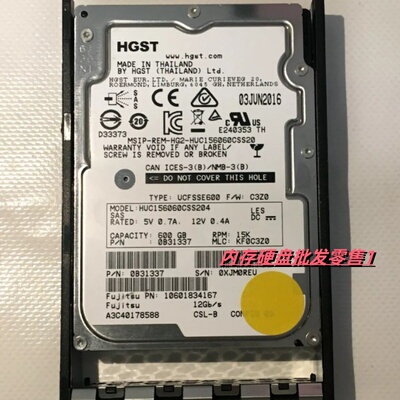 Fujitsu A3C40178588 600GB 15K 12Gbs 2.5