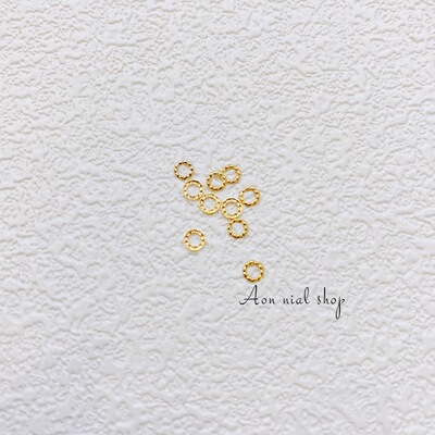 Clou同款美甲饰品镂空麻花圆圈