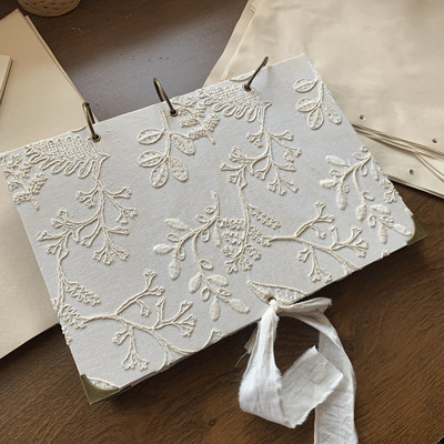 手工自制轻复古手帐本环扣撕边内页情侣礼物junkjournal