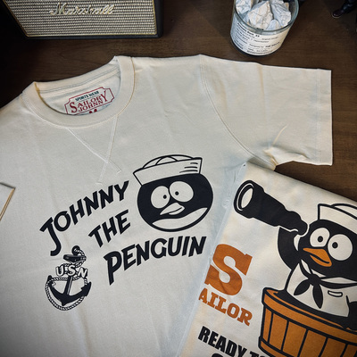SJ短袖美式通用企鹅印花T恤