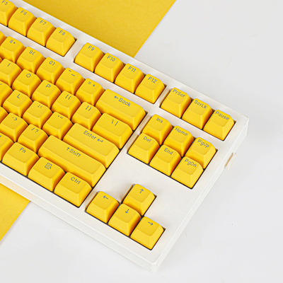KM键客官方 申布伦黄RSA透光PBT正刻OEM68/75/80/98机械键盘键帽
