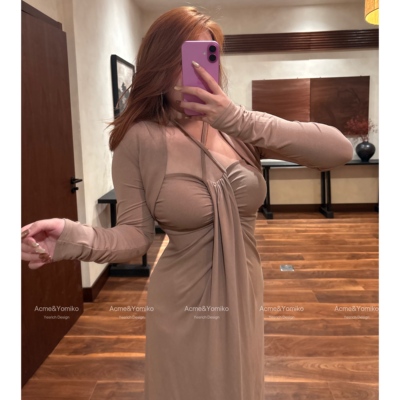 浪漫复古法式优雅连衣裙