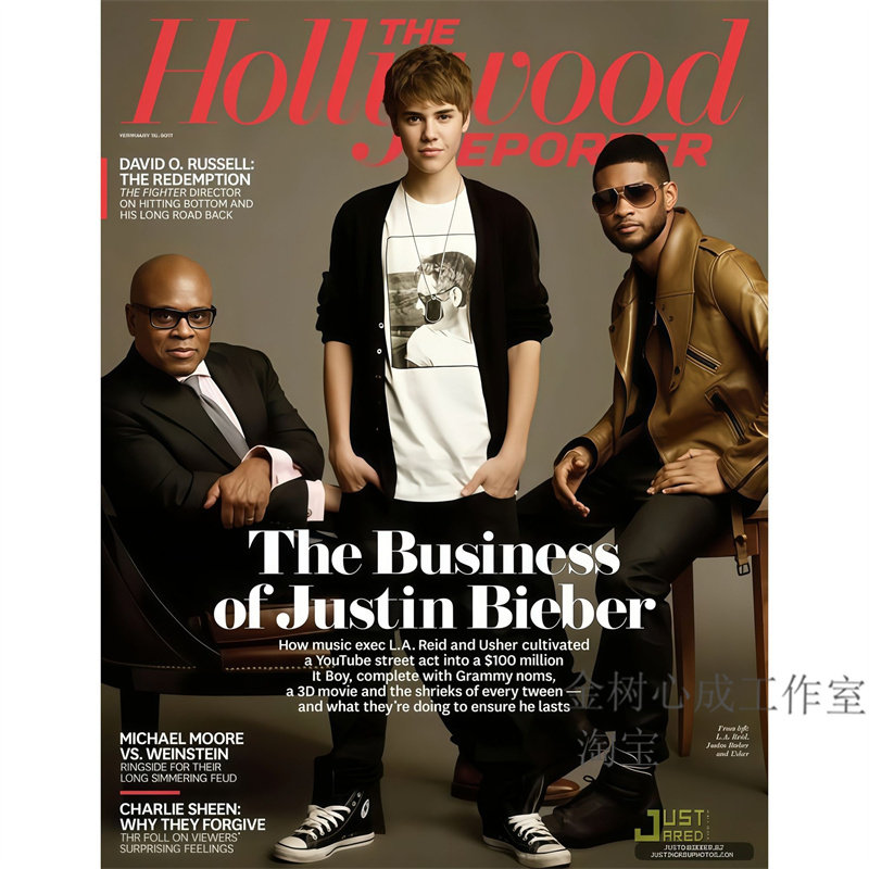 贾斯汀比伯杂志封面合集美式复古海报Justin Bieber墙贴画纸定制