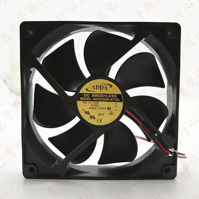 ADDA AD1212HB-A71GL 12025 12V 0.37A 12CM 大风量散热风扇风机
