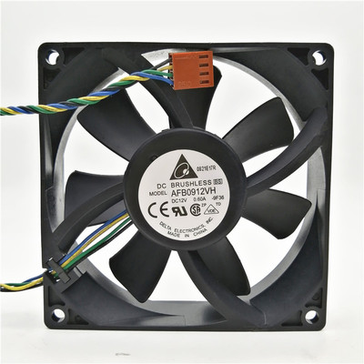 原装台达 AFB0912VH 9025 12V 0.6A 9CM 4线PWM 机箱电源散热风扇