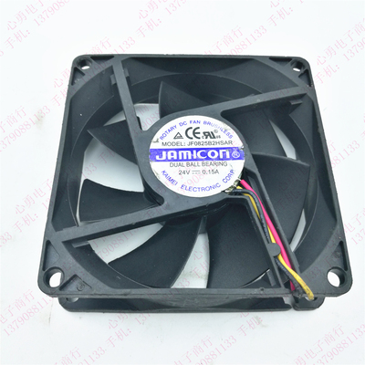 原装 JAMICON JF0825B2HSAR 24V 0.15A 8025 8CM 3线 变频器 风扇
