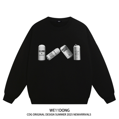 WE11DONECDG重磅加绒圆领卫衣