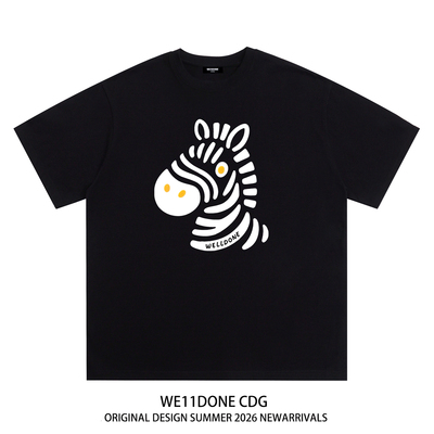WE11DONECDG斑马印花短袖t恤