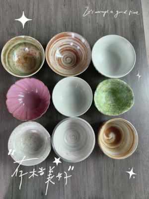 LLHOME景德镇粗陶复古山野风大汤碗大面碗菜碗嗦粉碗融合料理菜碗