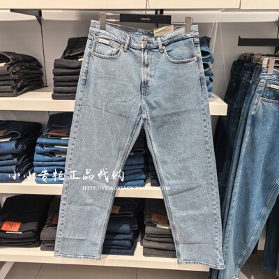CKJeans复古直筒牛仔裤