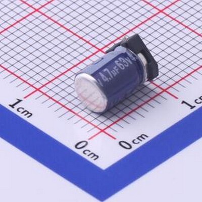 VK7B0791J4R7MV 贴片型铝电解电容 4.7uF ±20% 63V SMD,D5xL7.9m