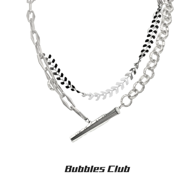 BubblesClub古琴造型项链