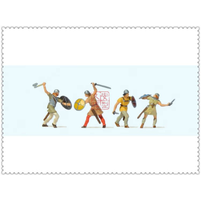 仿真人物 微缩小人 1:87 PREISER 24762 节日庆典中骑士团演员