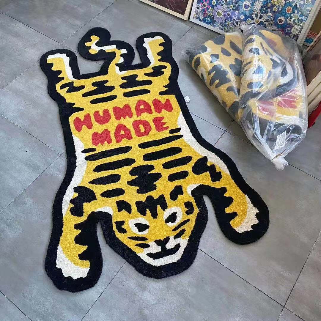 20AW Human Made Tiger Rug Large限定经典老虎图案潮流居家地毯_虎窝淘