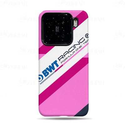 BWT赛车标磨砂磁吸手机壳大孔亮面硬壳适用苹果iphone18promax华为PURAXVIEW红米K70至尊版VIVOS19PRO