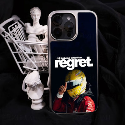 刘易斯f1手机壳大孔电镀黑框碳纤维二合一玻璃适用苹果17promax华为PURA80PROPLUS小米17PROMAXPURA70PROPLUS