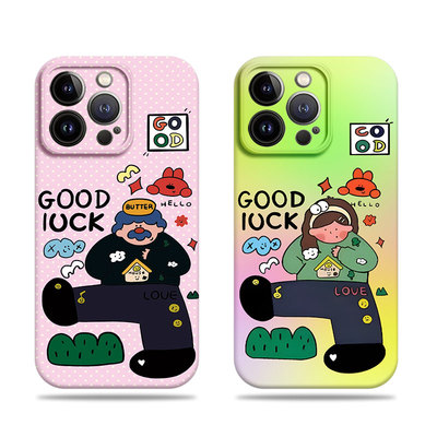 苹果17promax插画大叔女孩菲林情侣手机壳适用苹果华为IQOO13VIVOS18PROVIVOX200至尊VIVOY300三星S24ULTRA