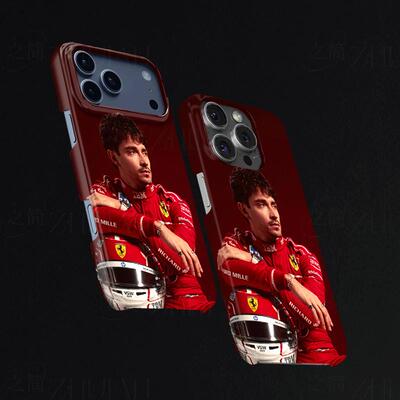 法拉利勒克莱尔磨砂磁吸手机壳大孔亮面硬壳适用苹果iphone18promax华为PURAXVIEWVIVOX300S华为NOVA12PRO