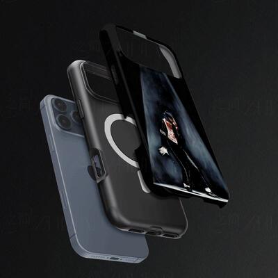 杰克逊舞台秀磨砂磁吸手机壳大孔亮面硬壳适用苹果iphone18promax华为PURAXVIEW1加ACE2PRO红米K80至尊版
