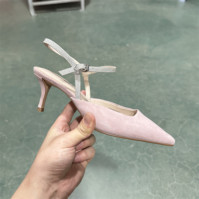 LR春夏时尚尖头细跟优雅凉鞋女