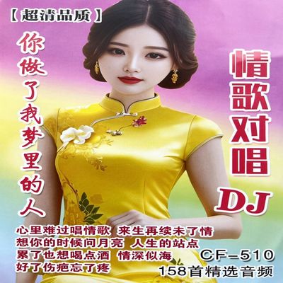 情歌对唱DJ你做了我梦里的人音频卡老人收音机唱戏机插卡音箱U盘