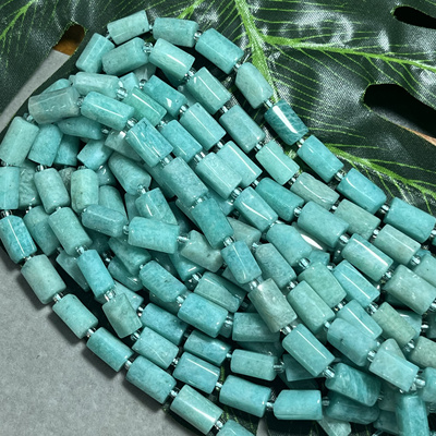 好货速购~颜色很正~天然天河石多棱管珠约7x11mm散珠半成品DIY配
